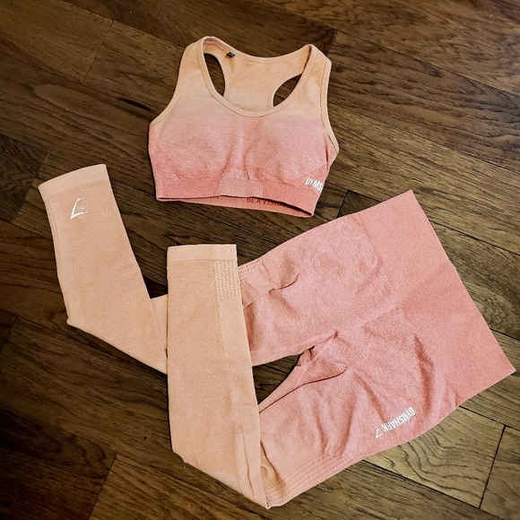 Gymshark | Pants & Jumpsuits | Gymshark Original Ombre Set | Poshmark